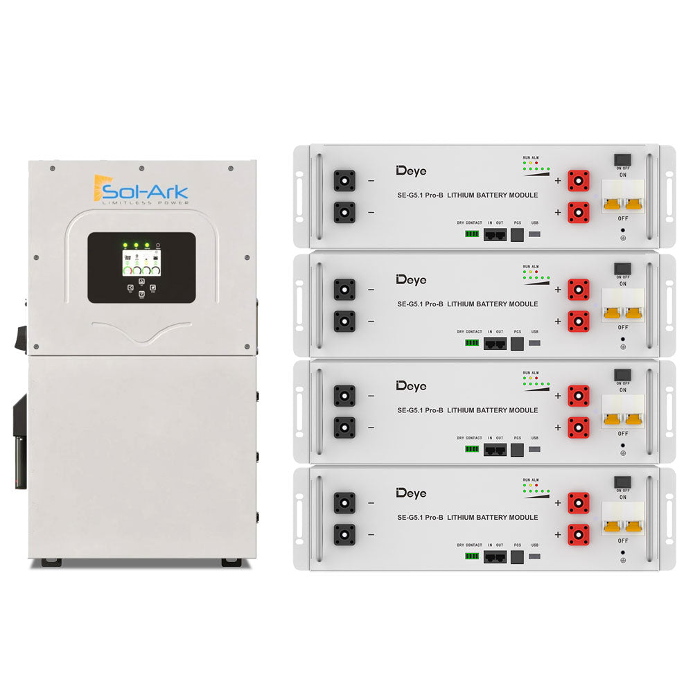 Sol-Ark 15K 120/240/208V 48V | 19,500W PV Input | [All-In-One] Pre-Wir ...